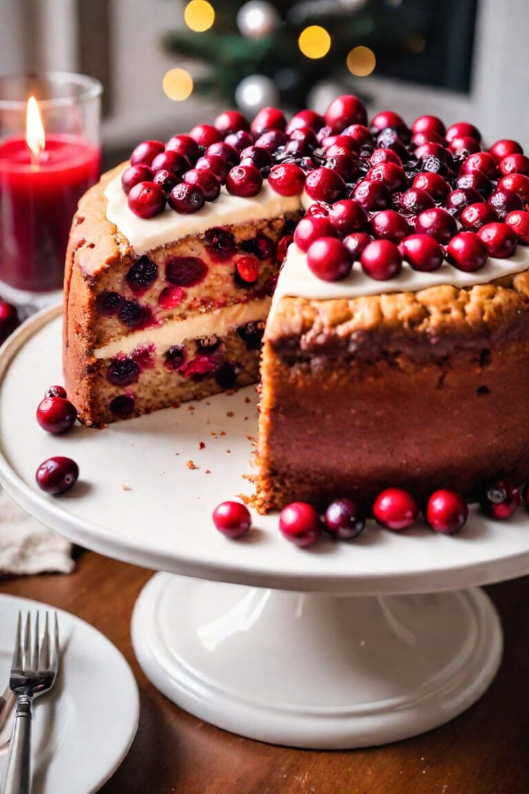 Cranberry Christmas Cake Recipe 2026