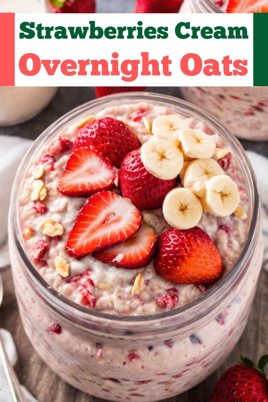 Strawberries and Cream Overnight Oats Recipe 2025