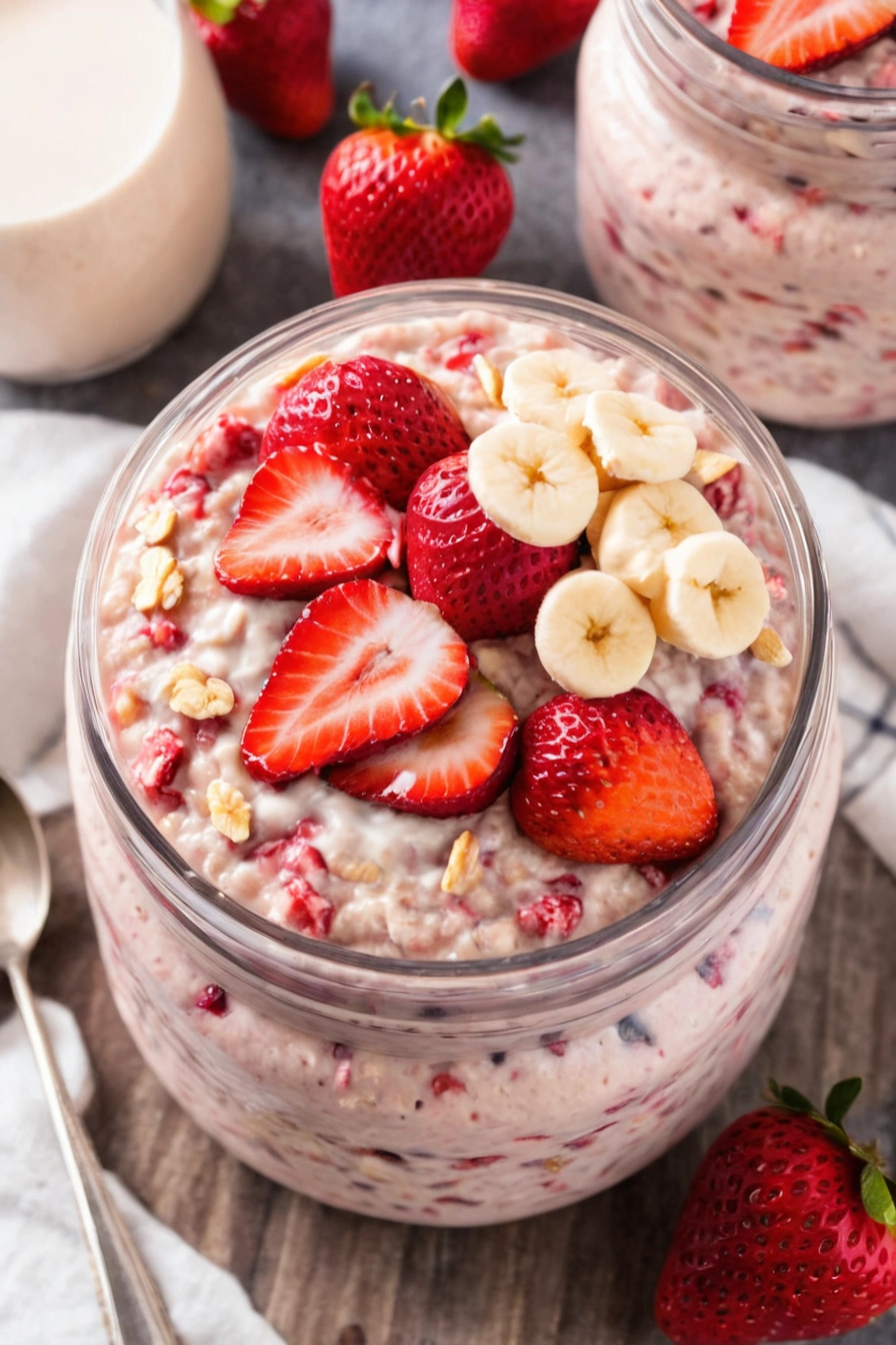 Strawberries and Cream Overnight Oats Recipe 2025