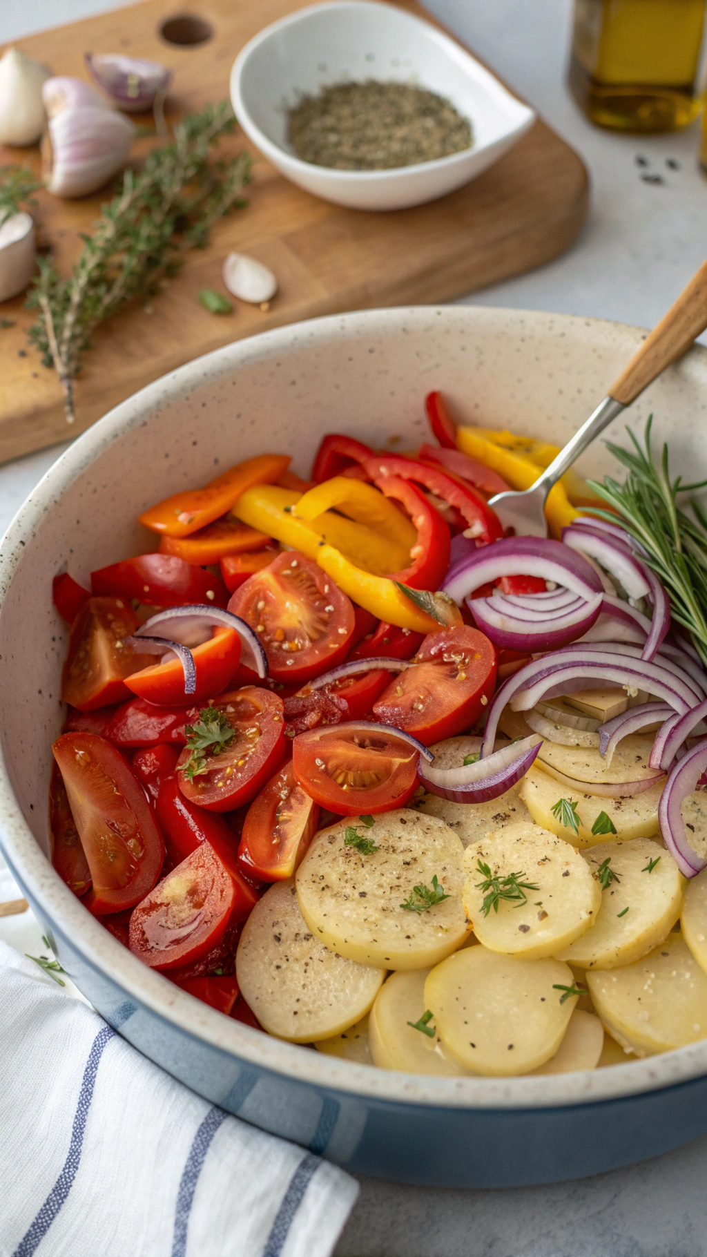 Oven Baked Mediterranean Branzino with potatoes veggies 2025